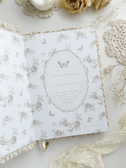 120gsm | A5 | brown sweater lace notebook (dotted) – leela journals