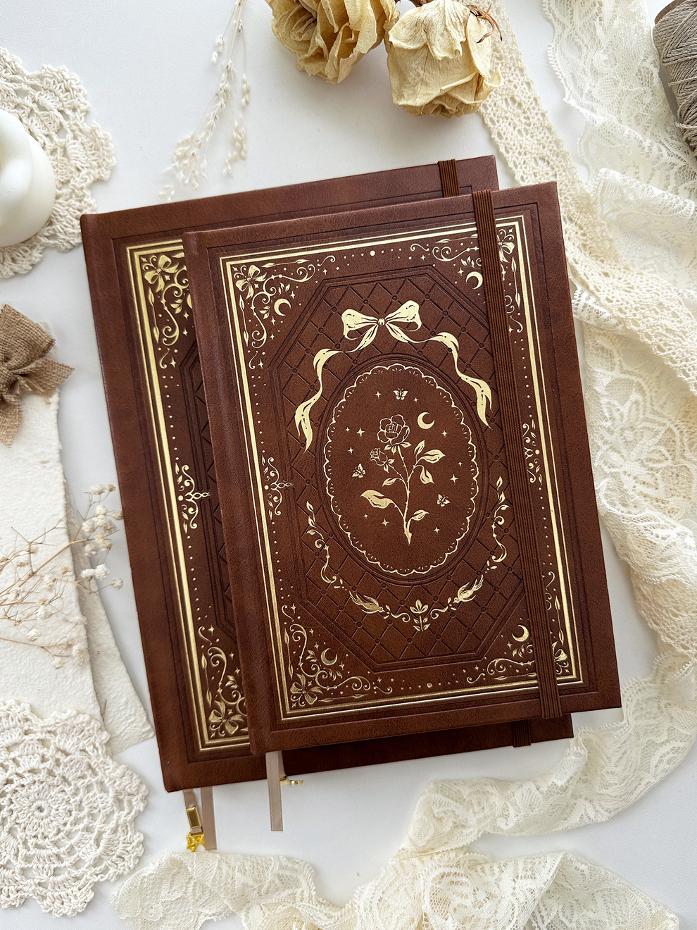 160 gsm | A5 | rose spell book (dot, grid, lined) – leela journals