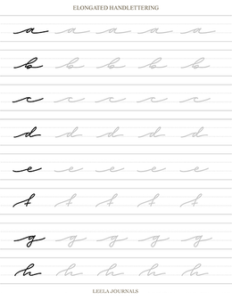 x11 calligraphy hand lettering practice sheets | digital download ...