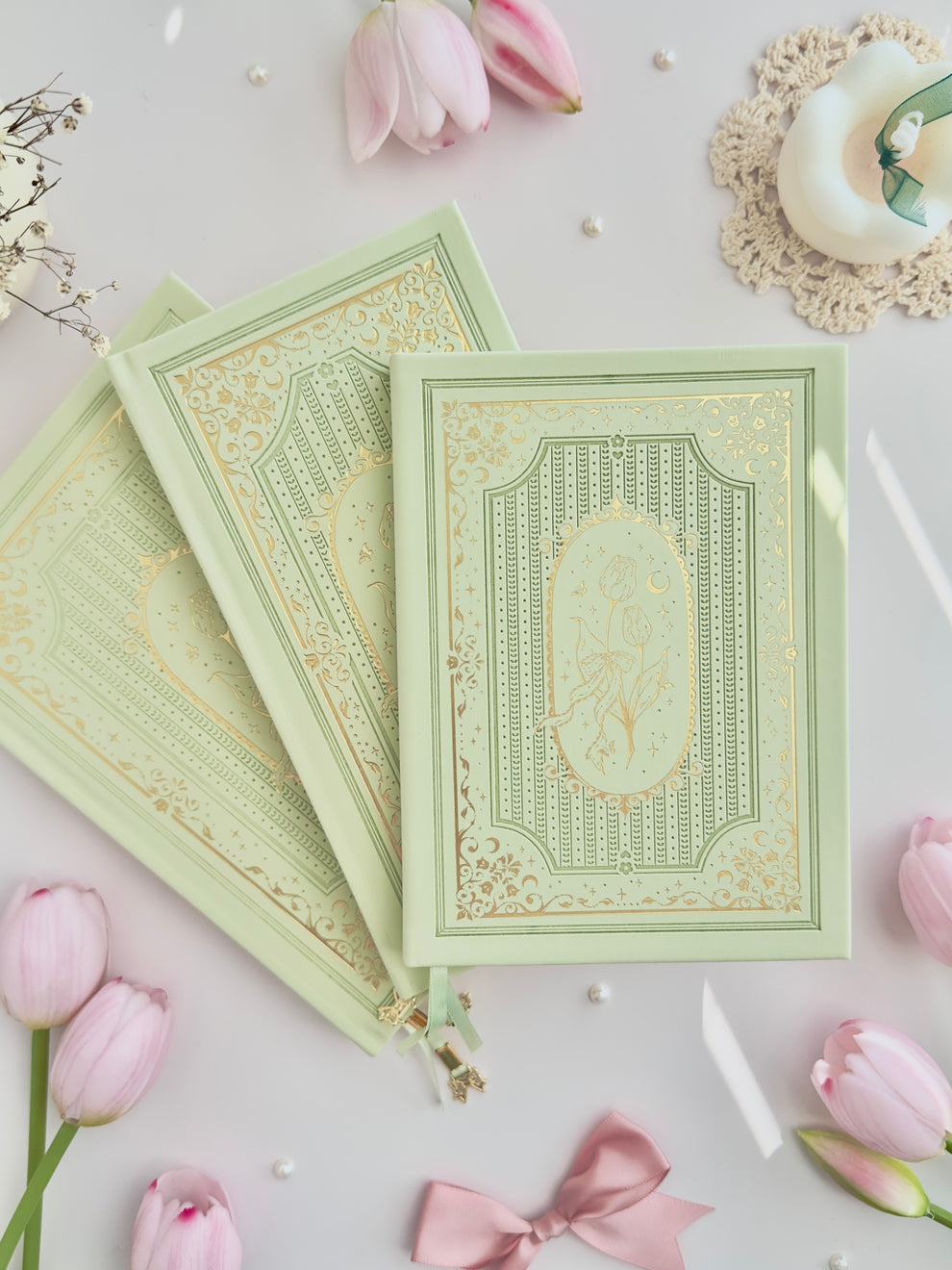 160 gsm | TN | tulip spell book - tiana (dotted, grid) – leela journals