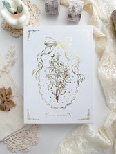 160 gsm | A5 | lily of the valley notebook (dotted) – leela journals