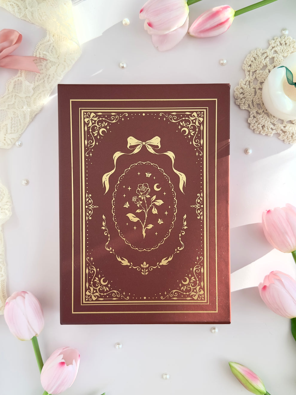 160 gsm | A5 | rose spell book (dot, grid, lined) – leela journals