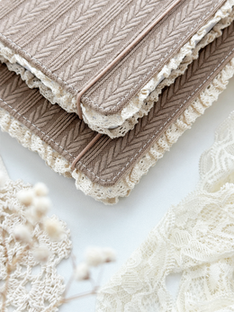 120gsm | A5 | brown sweater lace notebook (dotted) – leela journals