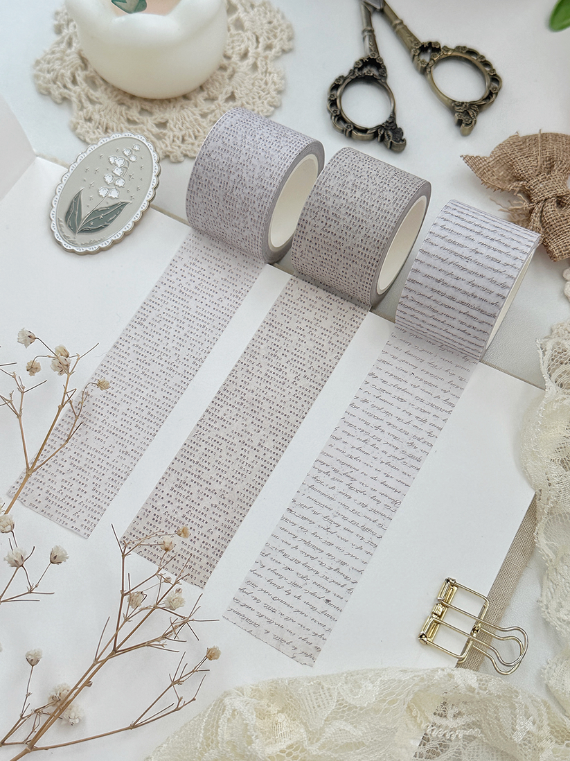 script & type 30mm washi tape – leela journals