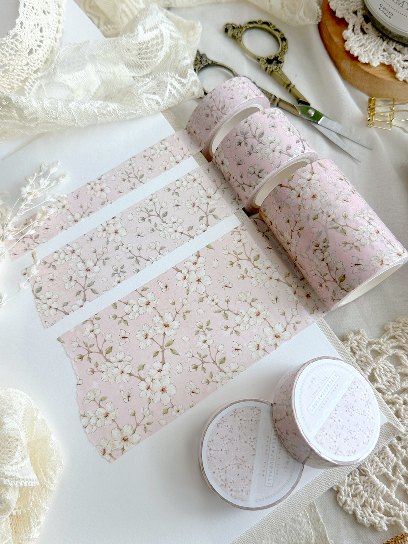 pink sakura washi tape – leela journals