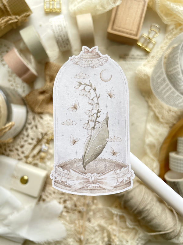 lily of the valley sticker flake 1.5x3 – leela journals