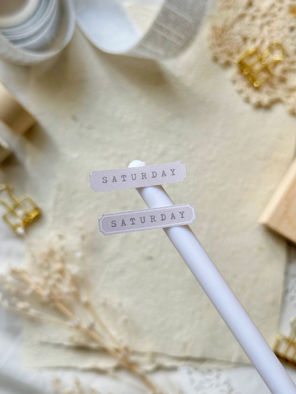 vintage weekly headers - sticker sheet – leela journals