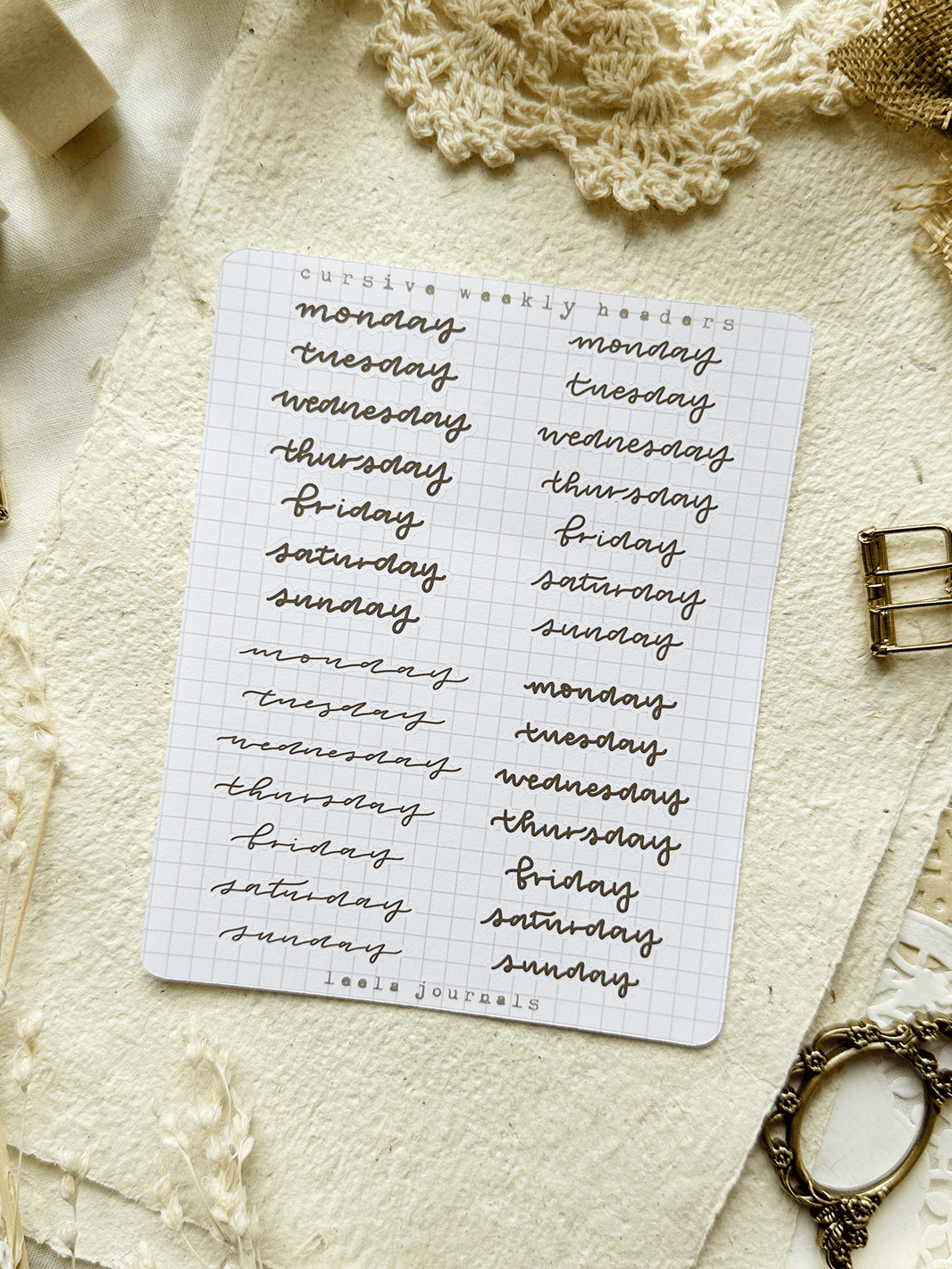 planner stickers – leela journals