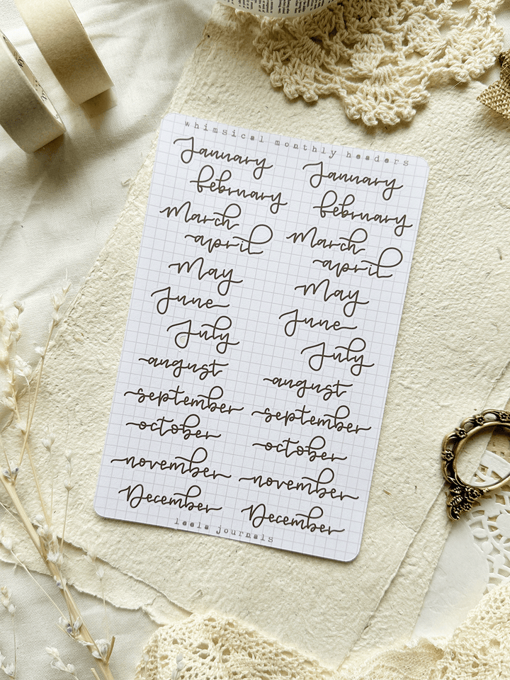 planner stickers – leela journals